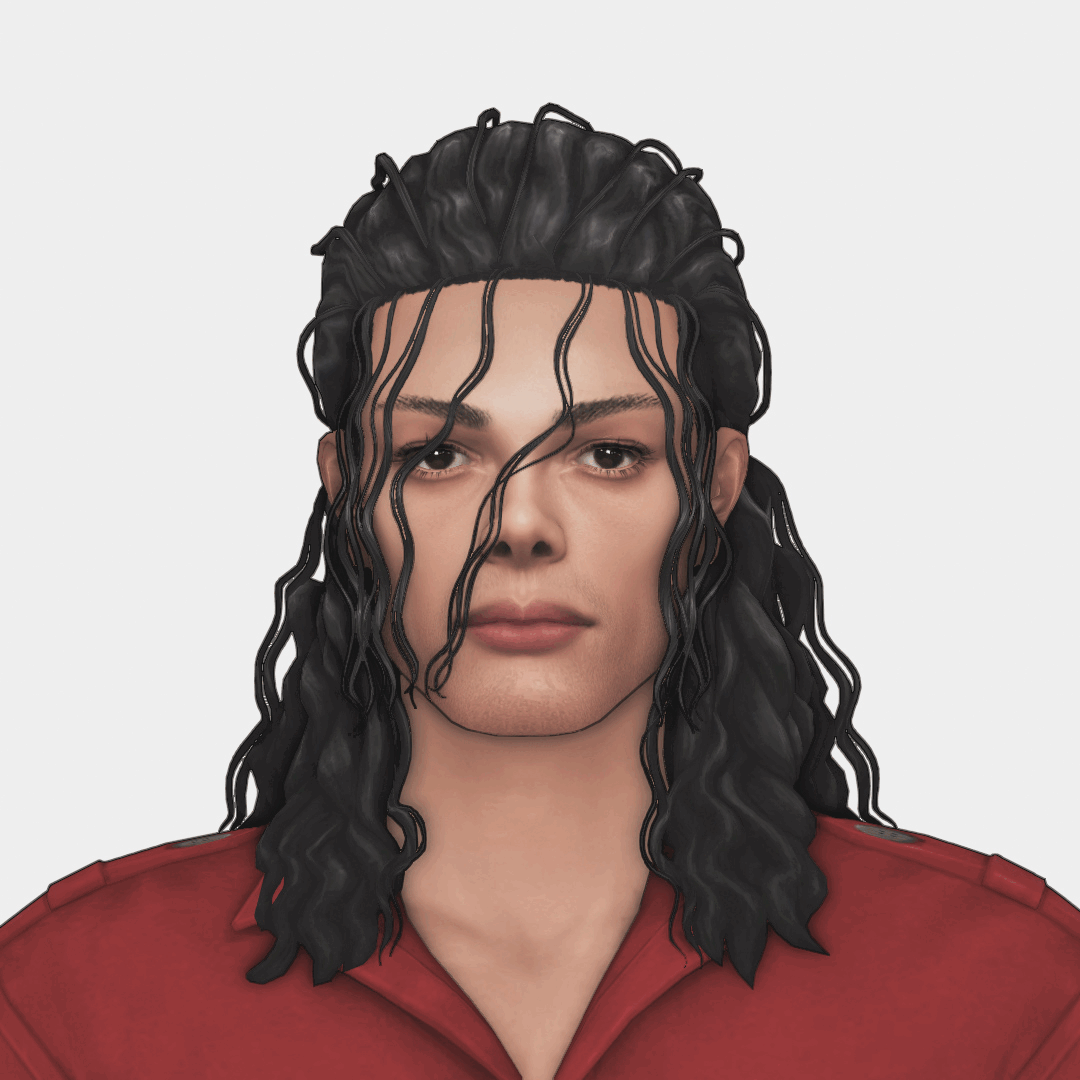 MJ Hair V1 and Strands Accessory - The Sims 4 Create a Sim - CurseForge