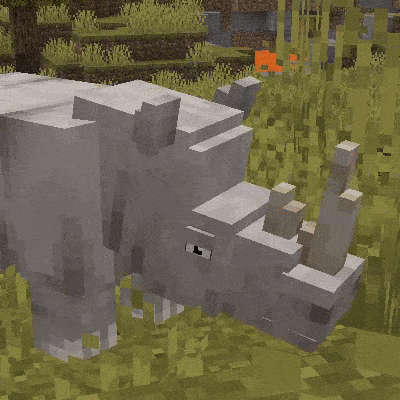 Animal Garden - White Rhinoceros Minecraft Mod
