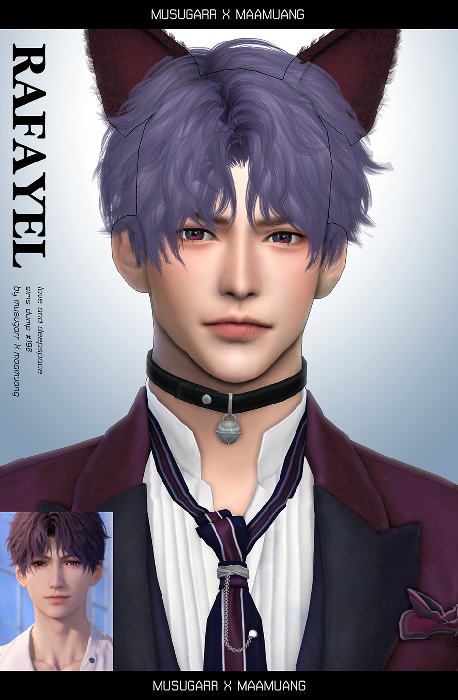 Rafayel Love and Deepspace - Gallery - The Sims 4 Sims / Households ...