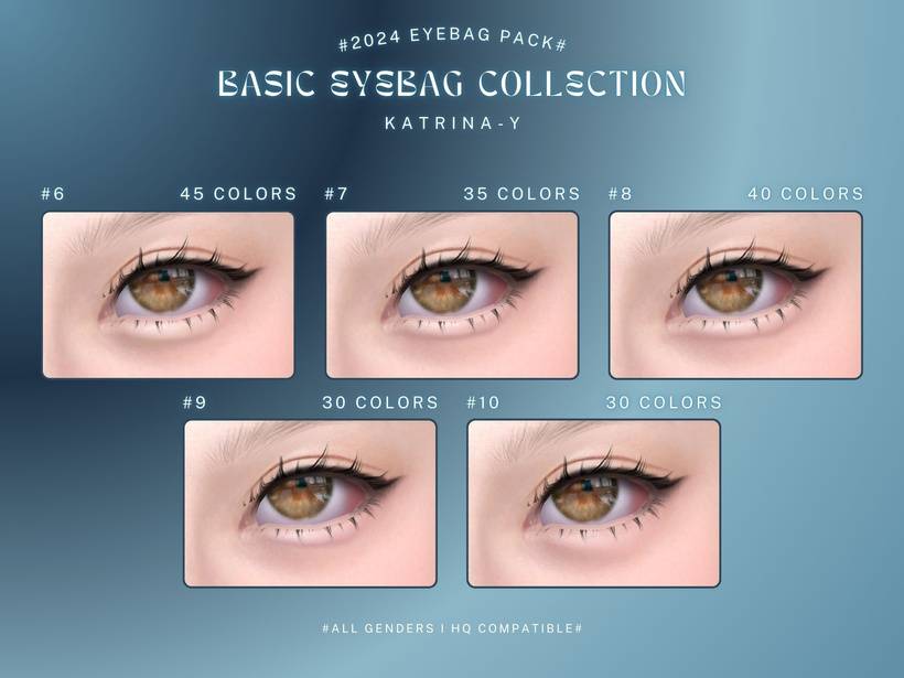 [KAT]BASIC EYEBAG COLLECTION - Gallery - The Sims 4 Create a Sim ...