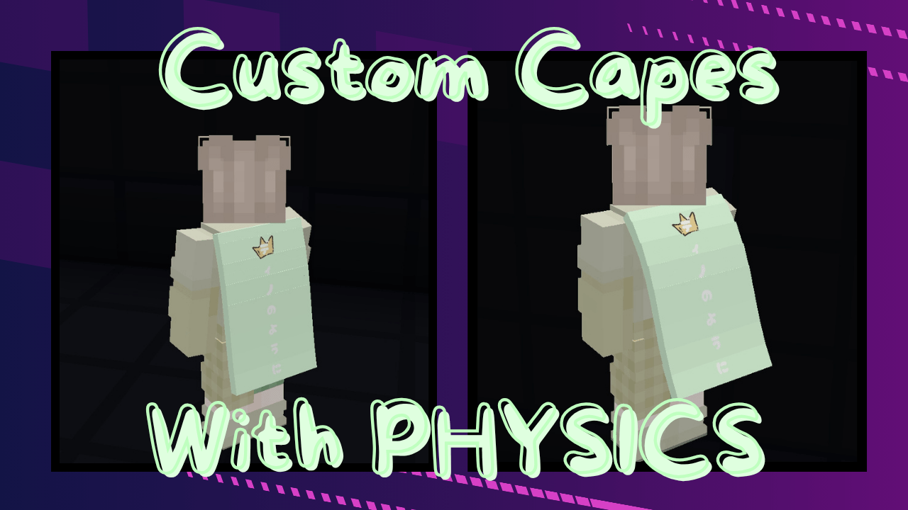 Custom Cape With Physics - Minecraft Bedrock Texture Packs - CurseForge