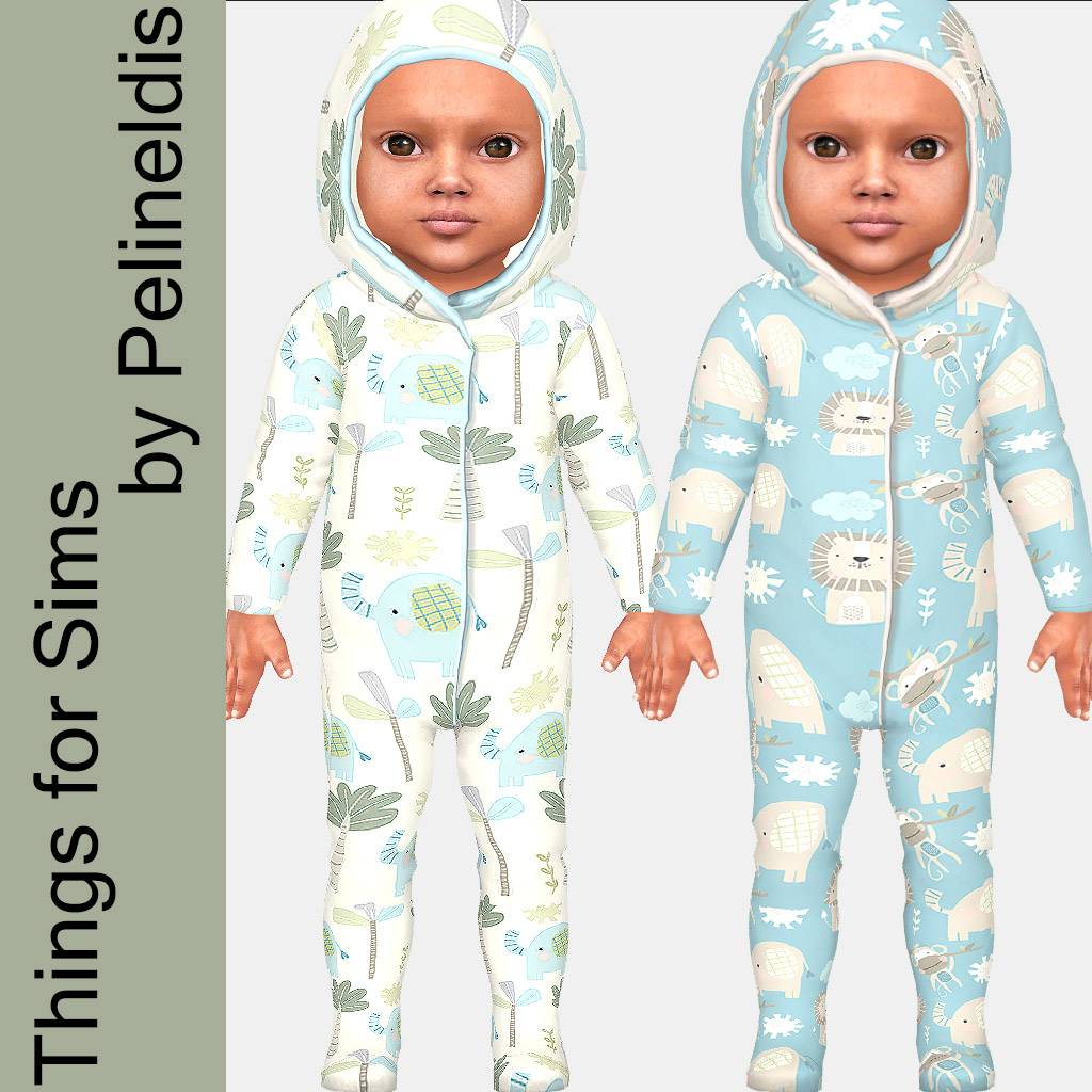Infant Cute Safari Pajamas - The Sims 4 Create a Sim - CurseForge