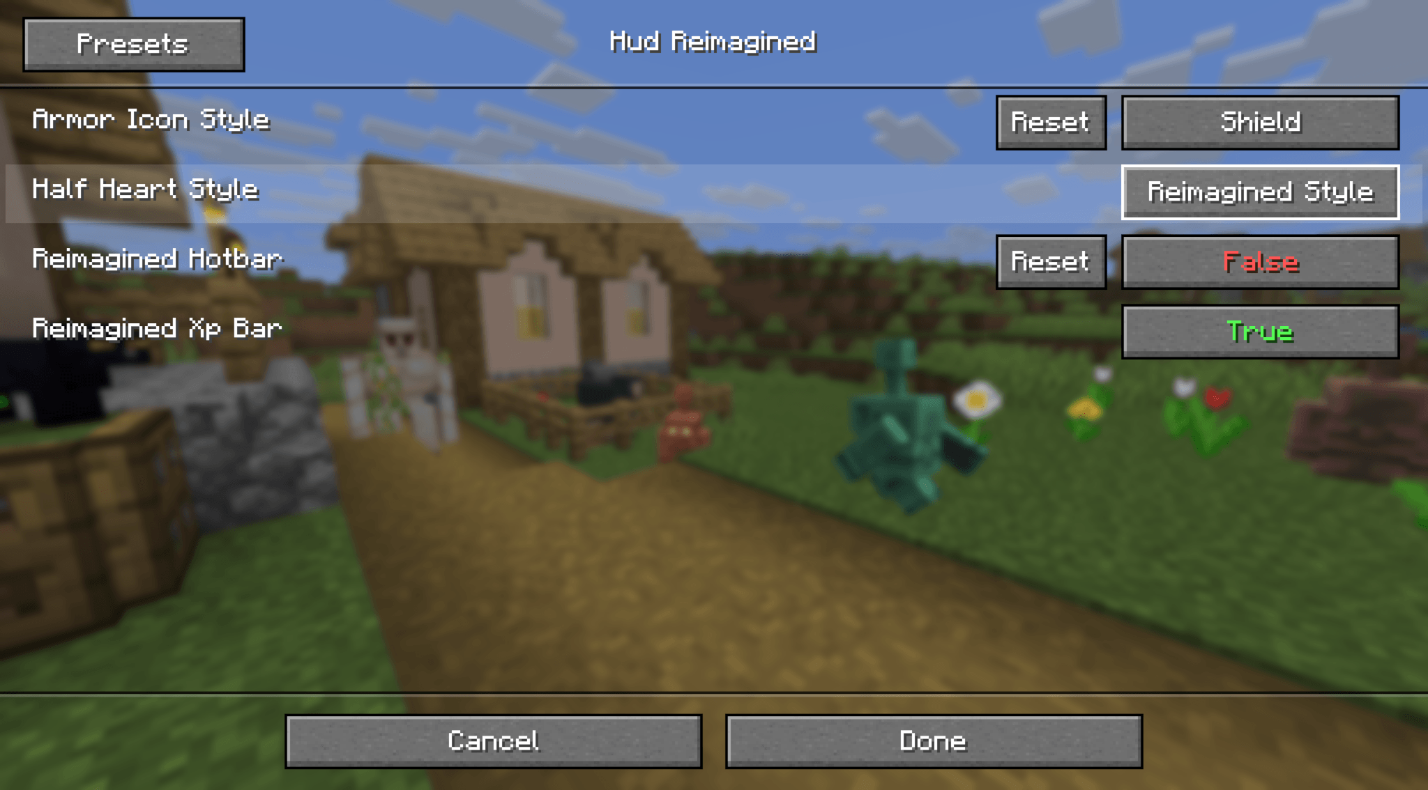 HUD Reimagined - Minecraft Resource Packs - CurseForge