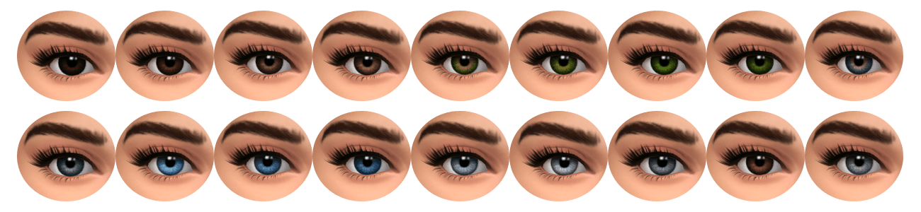Setsuki Default & Contact Eyes - The Sims 4 Create a Sim - CurseForge