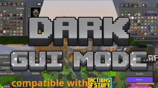 Dark Mode Minecraft UI - Minecraft Bedrock Texture Packs - CurseForge