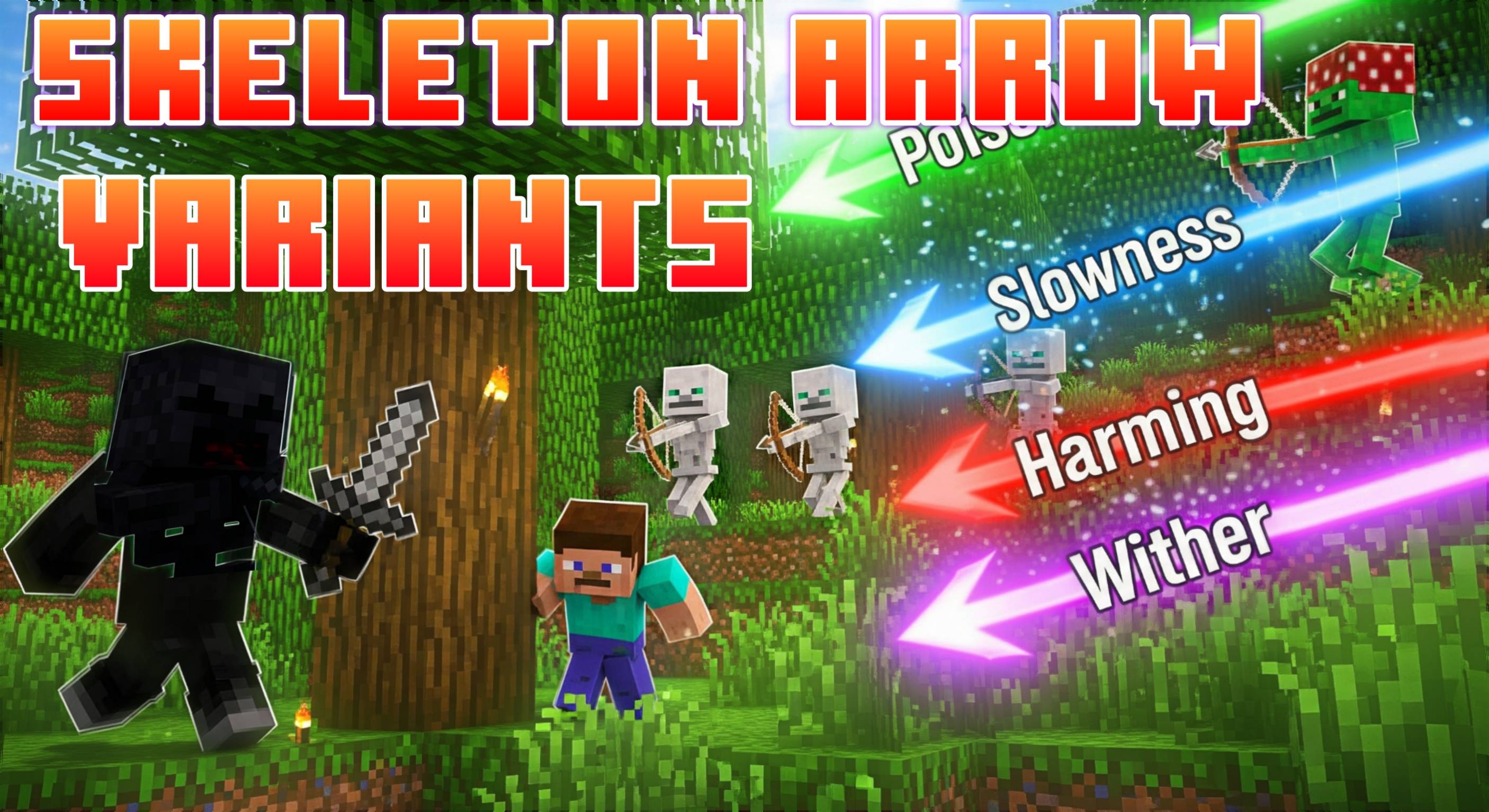 Skeleton Arrow Effect Variants - Gallery - Minecraft Bedrock Addons ...