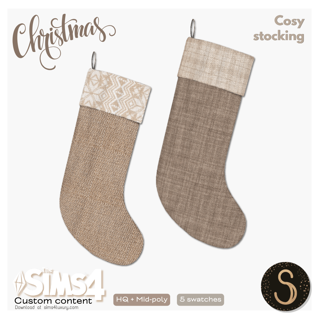 Sims4Luxury - Christmas - Cosy stocking - The Sims 4 Build / Buy ...