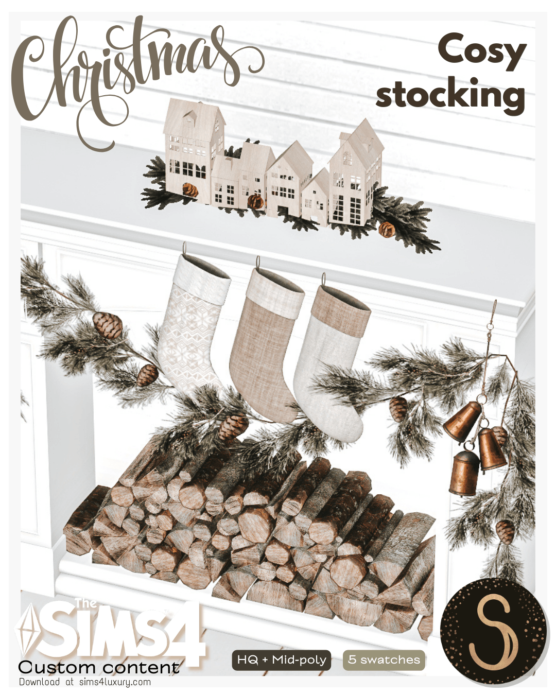 Sims4Luxury - Christmas - Cosy stocking - The Sims 4 Build / Buy ...