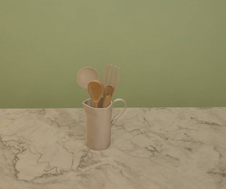 Kitchen utensils in a cup - inZOI Build Mode - CurseForge