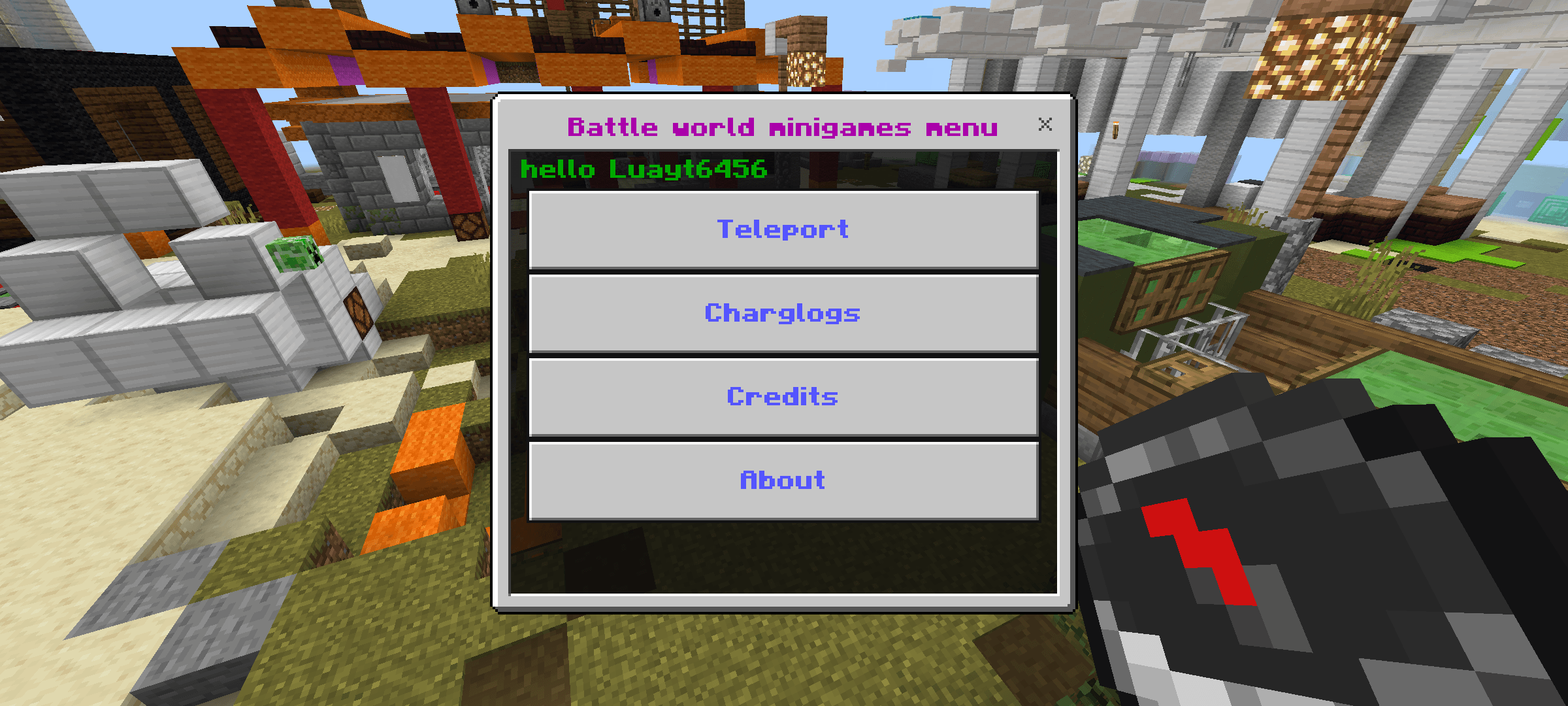 Menu template - Minecraft Bedrock Scripts - CurseForge