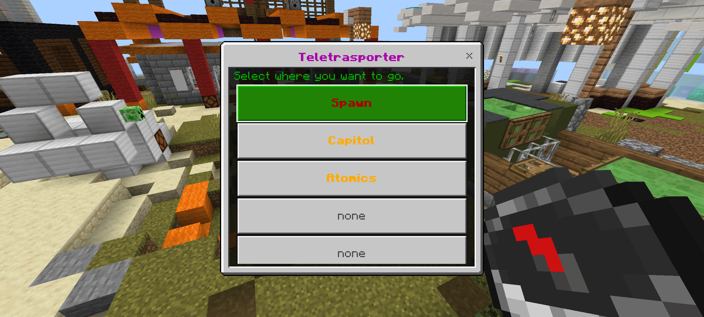 Menu template - Minecraft Bedrock Scripts - CurseForge