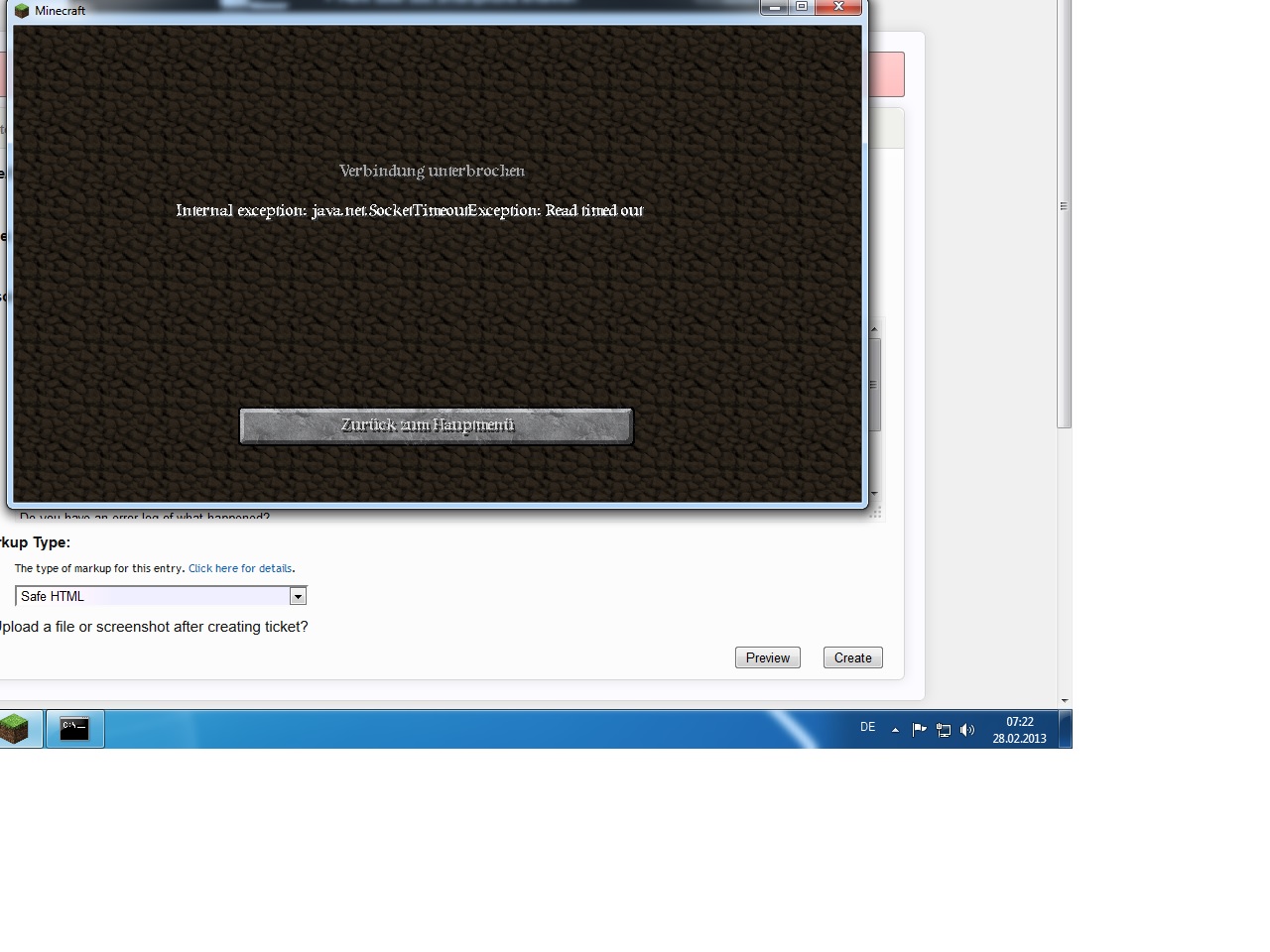 #58 Server/Game Crashing - Issues - [Abandoned] MinecartMania Reborn - Bukkit Plugins - Projects ...
