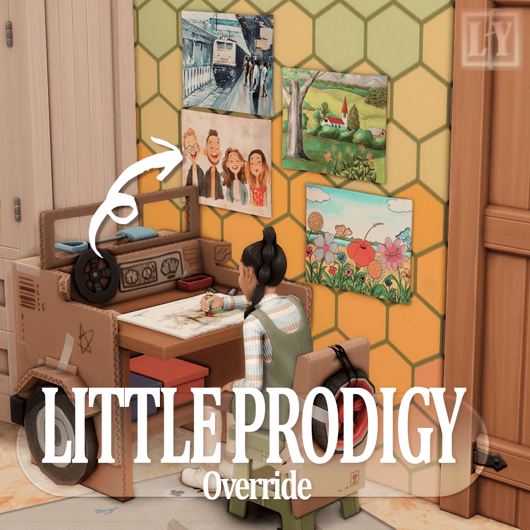 Little Prodigy🎨Child Drawing Override - The Sims 4 Mods - CurseForge