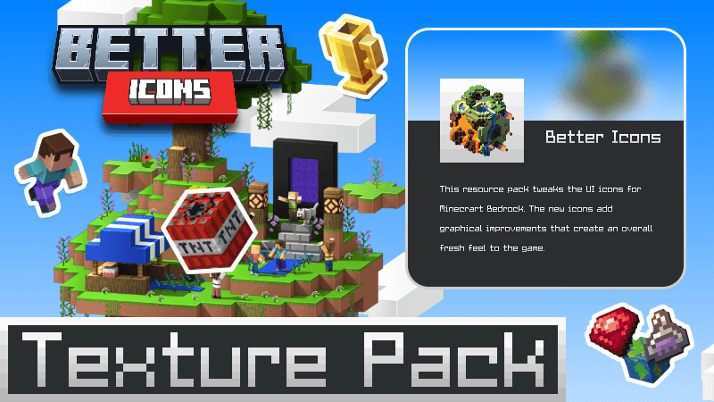 Better UI Icons - Minecraft Bedrock Texture Packs - CurseForge