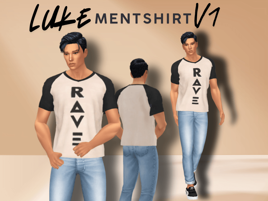 LUKE MEN TSHIRT V1 - The Sims 4 Create a Sim - CurseForge