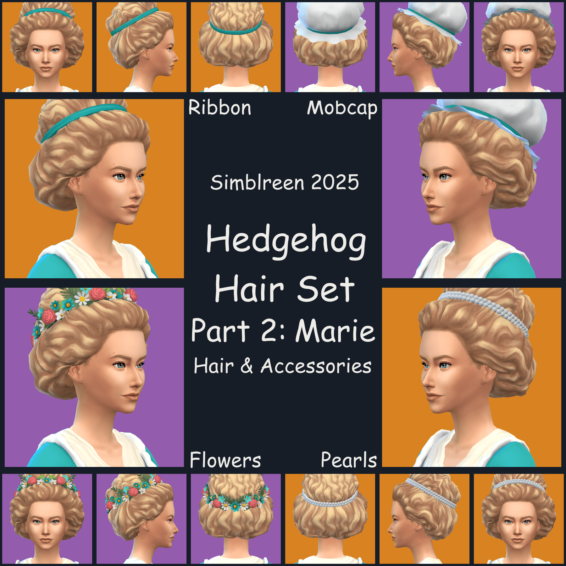 Hedgehog Hair Set: Marie - Buzzard - Gallery - The Sims 4 Create a Sim ...