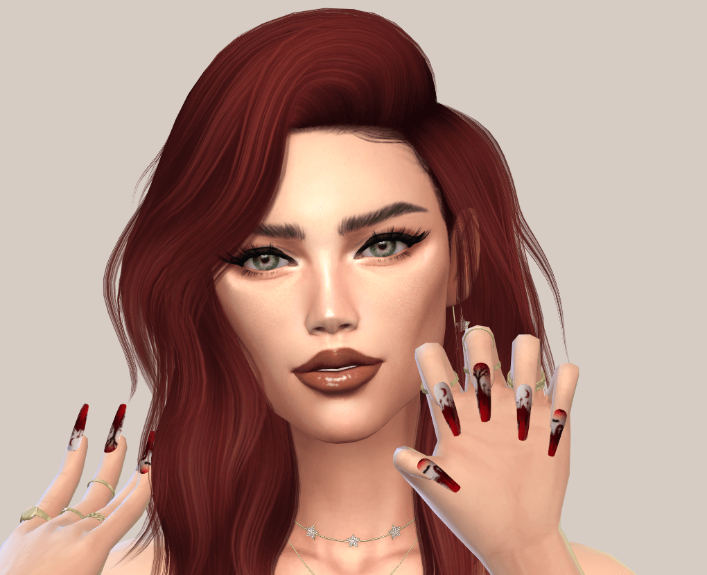 Halloween nails set 138 - Gallery - The Sims 4 Create a Sim - CurseForge