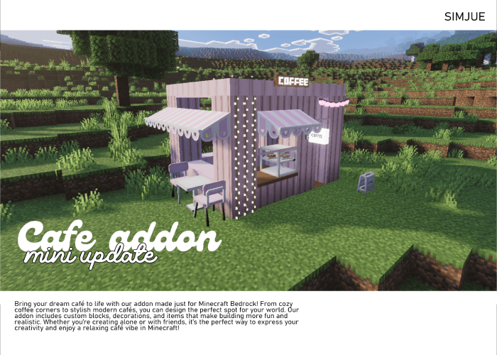 SIMJUE CAFE PASTEL (MINI UPDATE) - Gallery - Minecraft Bedrock Addons ...
