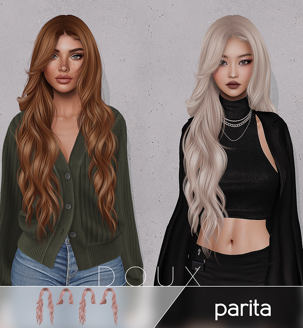 Doux - Parita Hairstyle (4 Hairs - PACK) - The Sims 4 Create a Sim ...