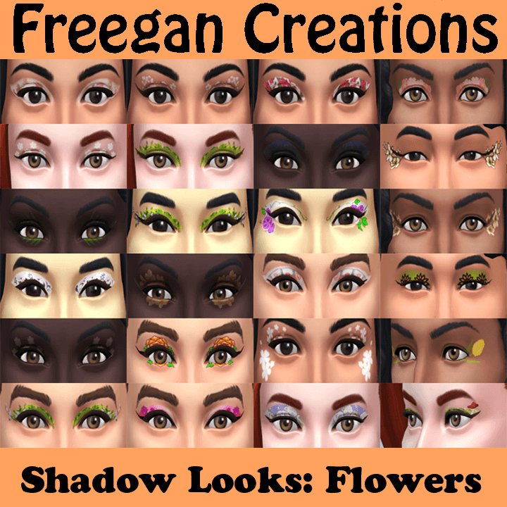 FC-Shadow Looks-Flowers - The Sims 4 Create a Sim - CurseForge