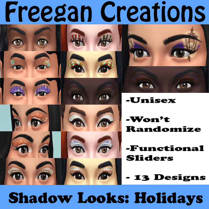 FC-Shadow Looks-Holidays - The Sims 4 Create a Sim - CurseForge