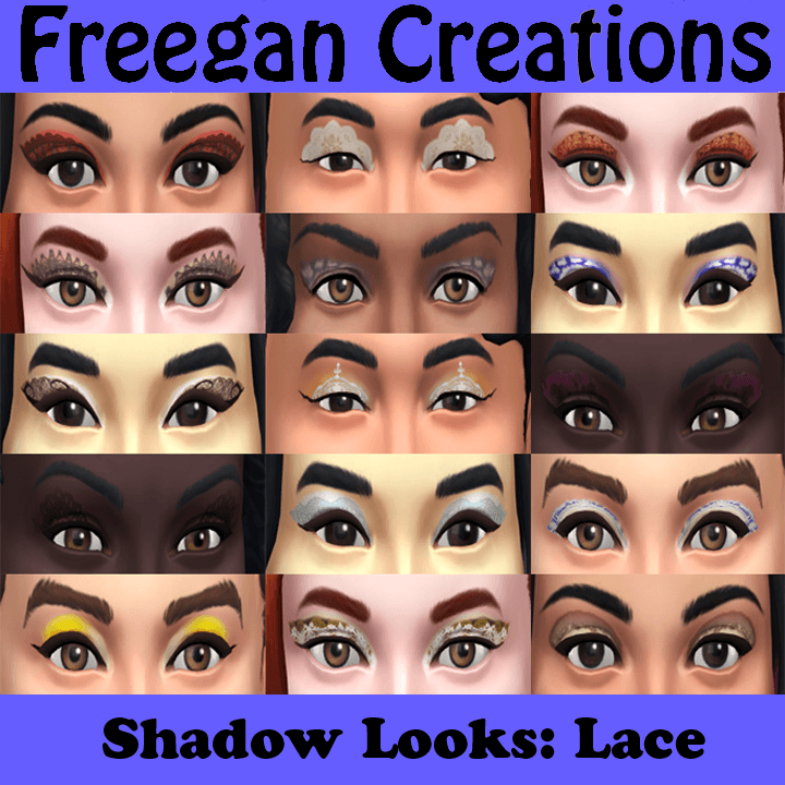 FC-Shadow Looks-Lace - The Sims 4 Create a Sim - CurseForge