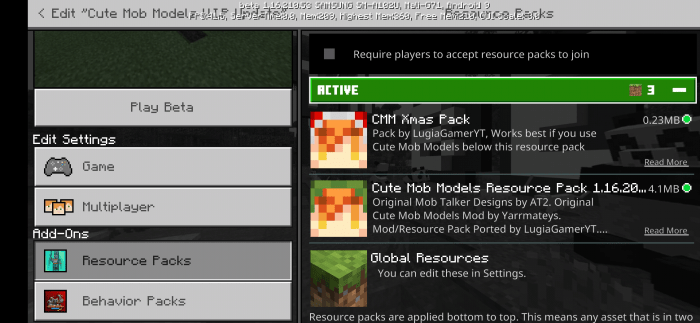 Cute Mob Models: Holiday Packs - Minecraft Bedrock Texture Packs ...