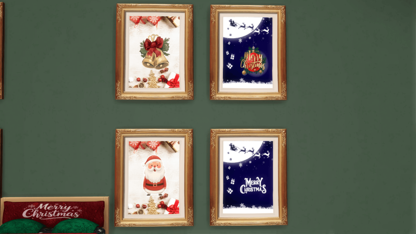 Christmas 6 Paintings - Base Game - The Sims 4 Build / Buy - CurseForge