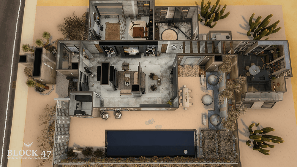 🏜️ Block 47 - The Sims 4 Rooms / Lots - CurseForge