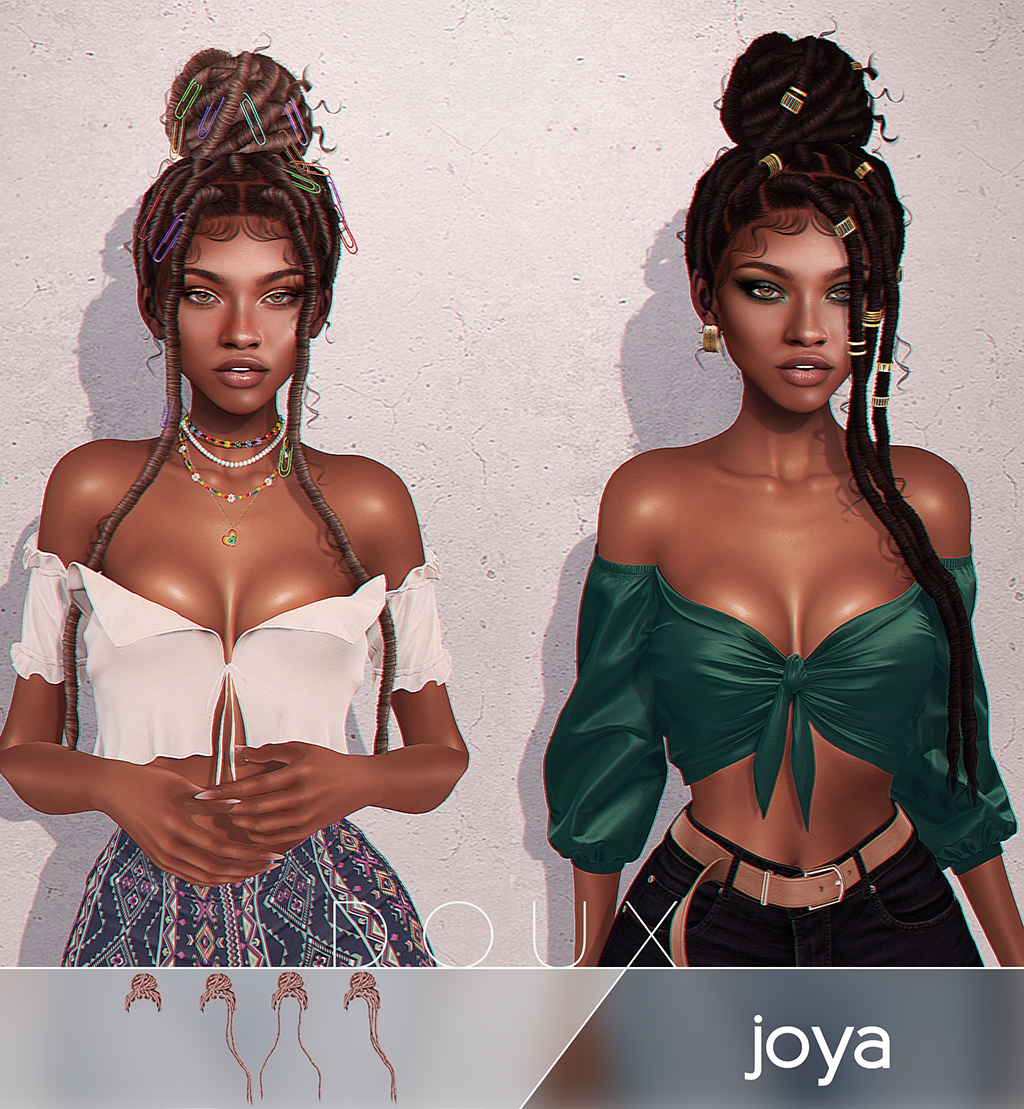 Doux - Joya Hairstyle (4 Hairs - PACK) - The Sims 4 Create a Sim - CurseForge