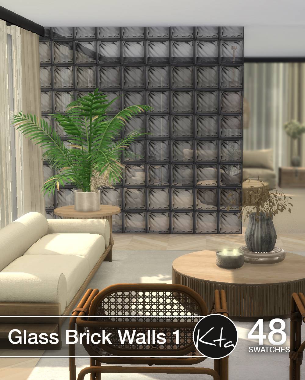 [kta] Glass Bricks Walls 1 - The Sims 4 Build / Buy - CurseForge