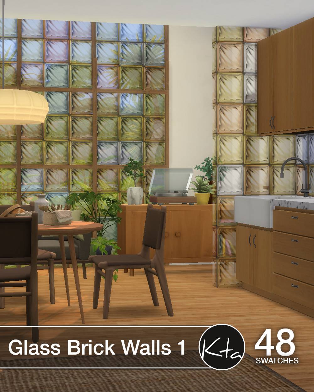 [kta] Glass Bricks Walls 1 - The Sims 4 Build / Buy - CurseForge