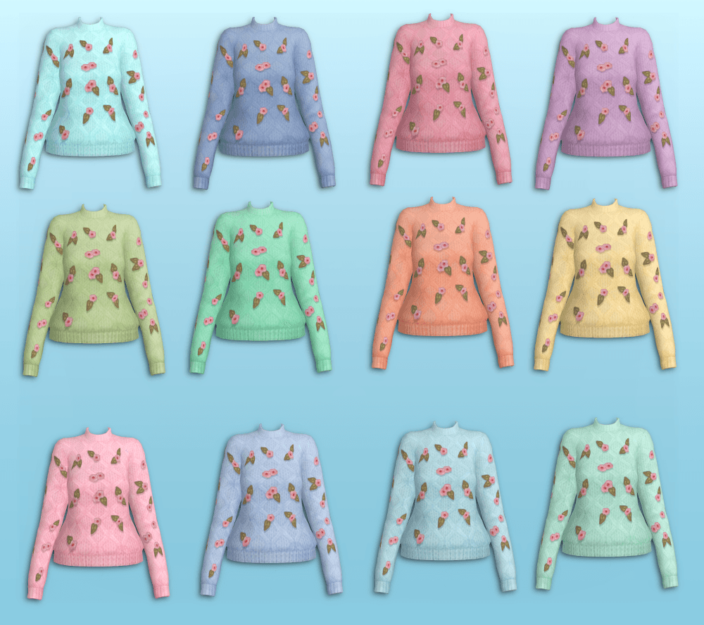 Romantica Aether Sweater - The Sims 4 Create a Sim - CurseForge