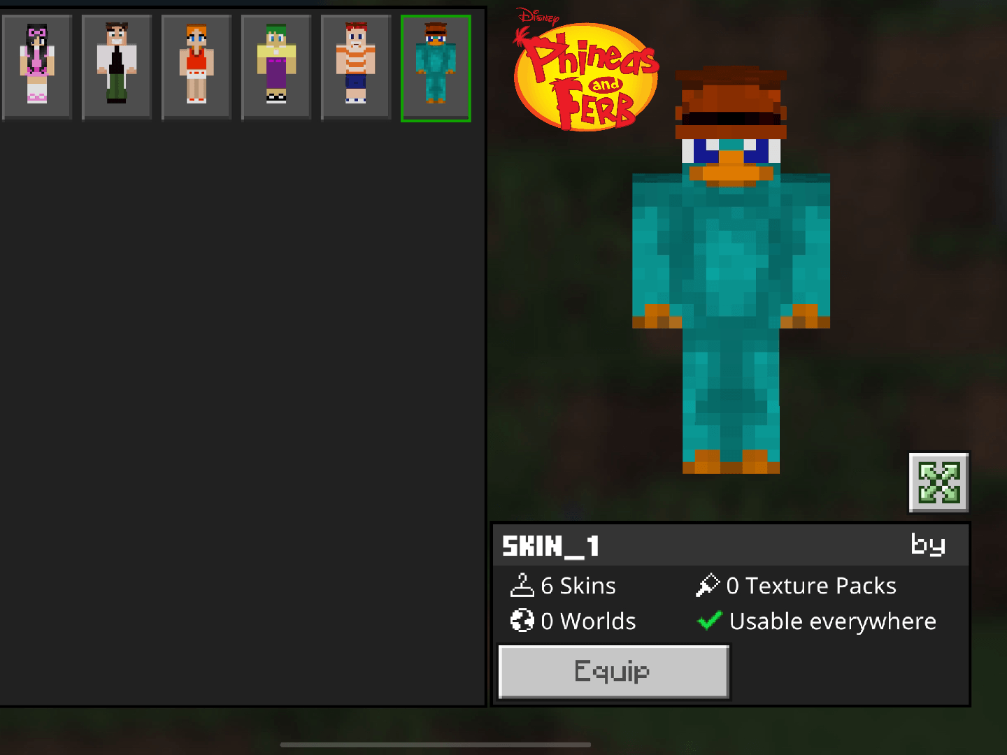Phineas and Ferb Skins - Gallery - Minecraft Bedrock Skins - CurseForge