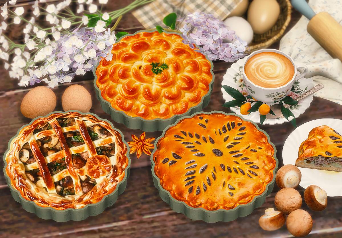 Meat, fish and mushroom Pies - The Sims 4 Mods - CurseForge