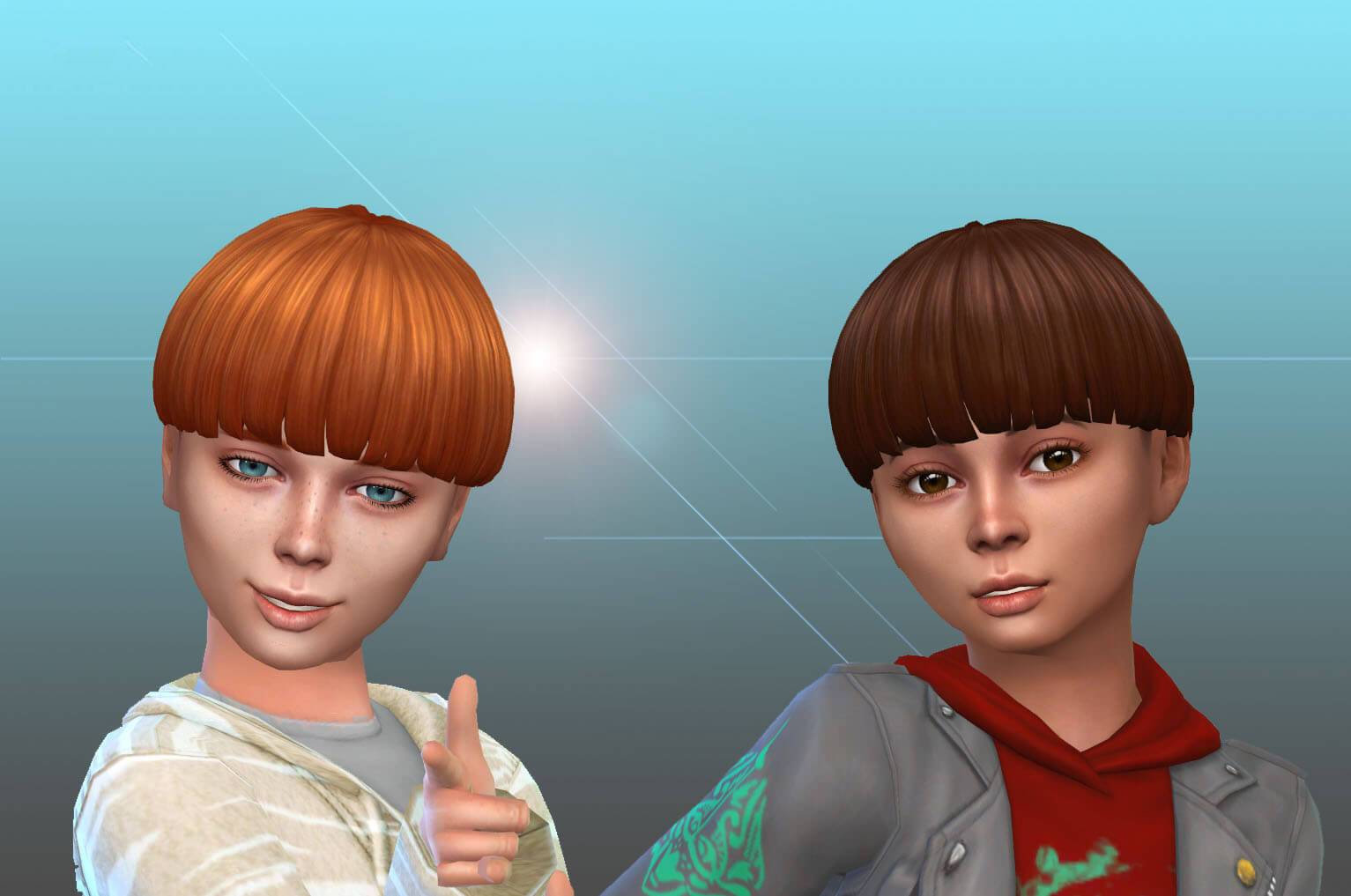 Straight Bowl cut for Boys - The Sims 4 Create a Sim - CurseForge