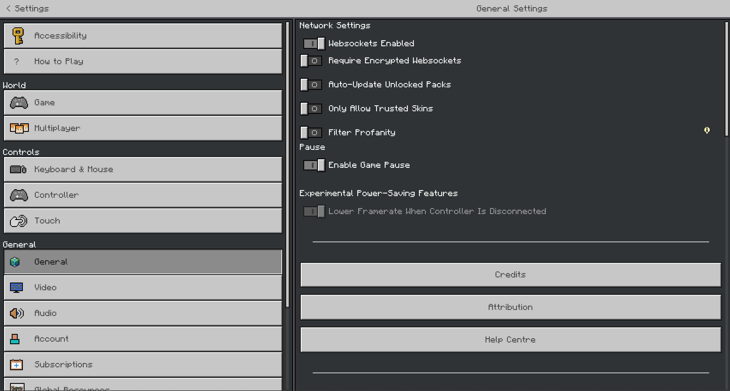 Settings Menu Fix - Gallery - Minecraft Bedrock Texture Packs - CurseForge