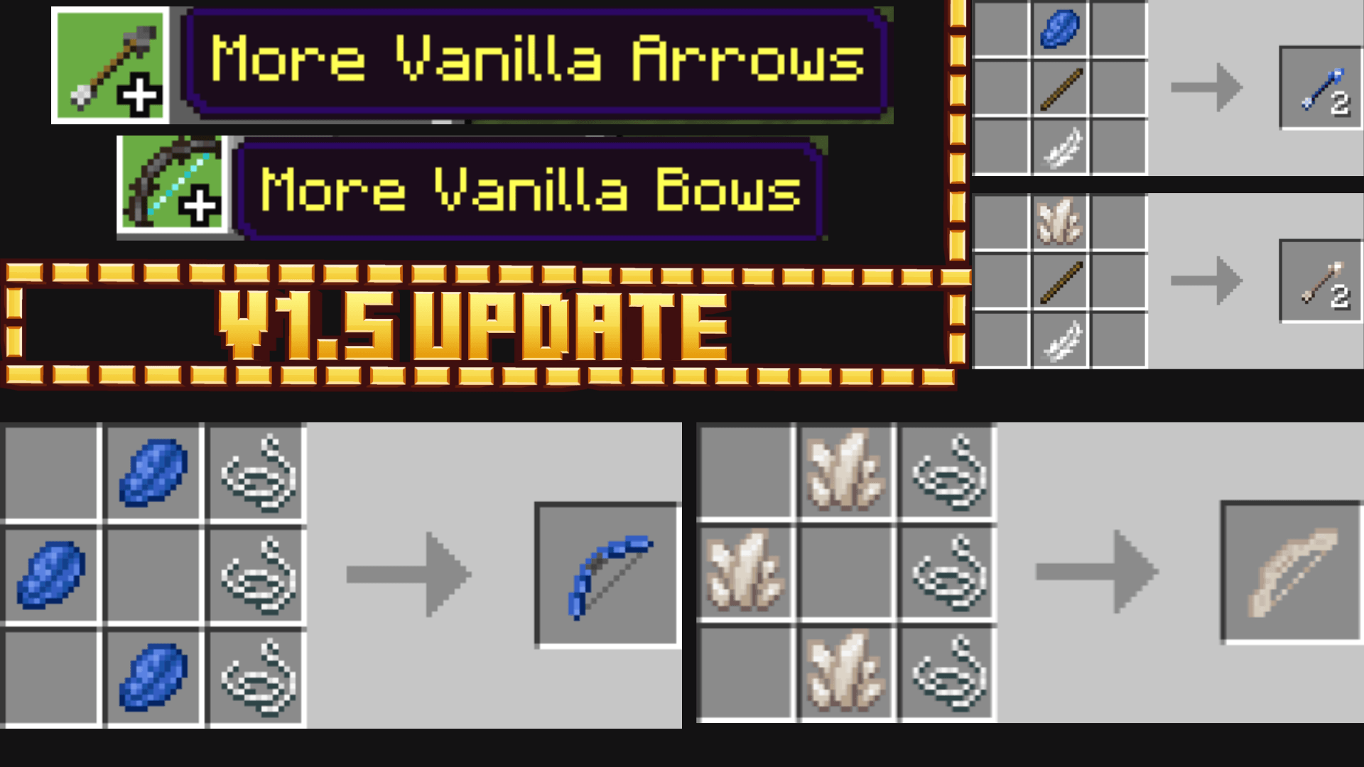 More Vanilla Bows+ Complete - Gallery - Minecraft Bedrock Addons ...