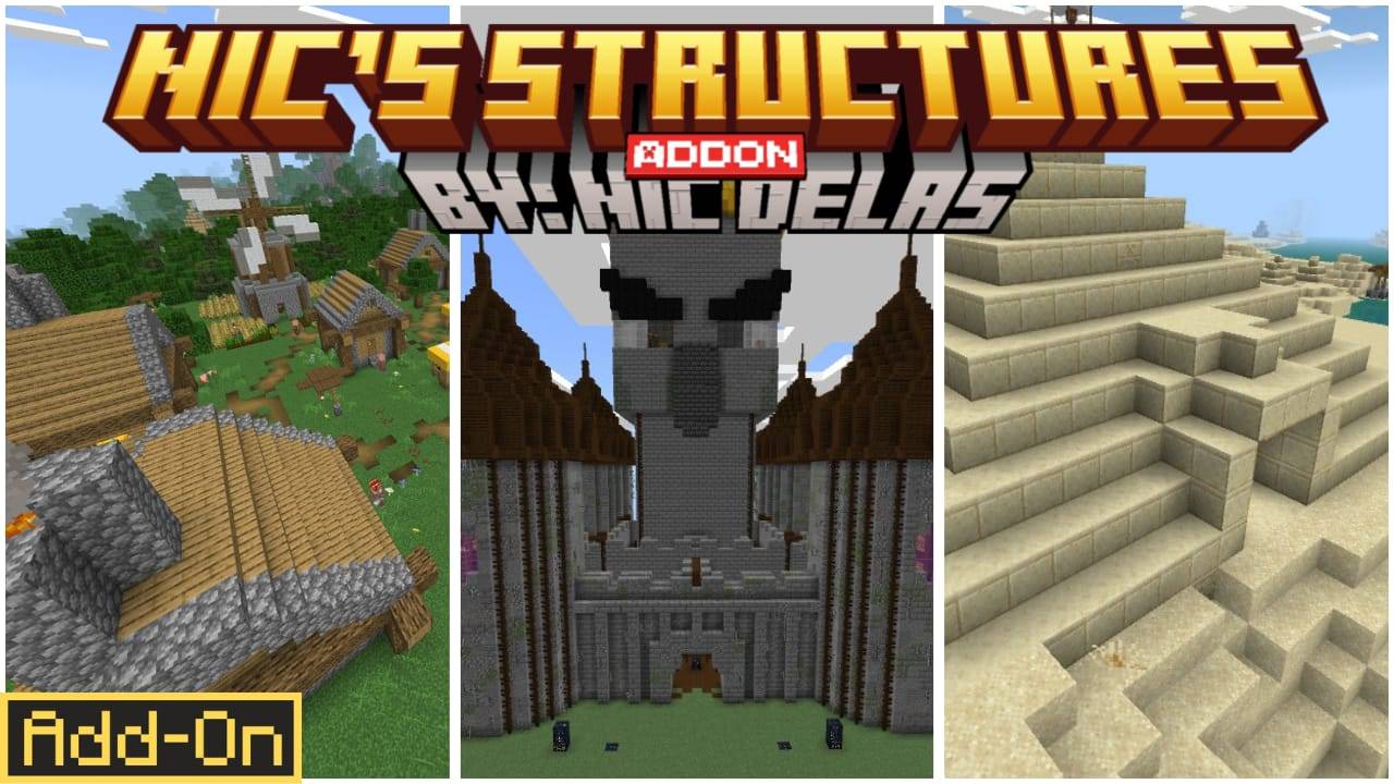 Nic's Structures - Gallery - Minecraft Bedrock Addons - CurseForge