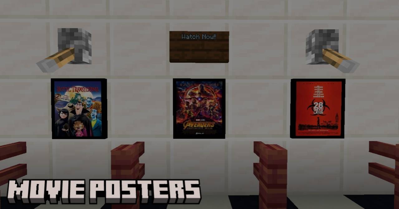 Movie Posters - Gallery - Minecraft Bedrock Addons - CurseForge