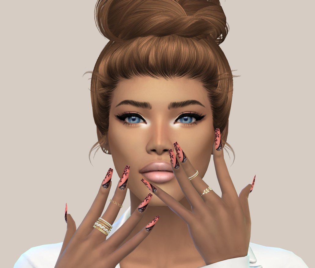 Abstract nails set 160 - Gallery - The Sims 4 Create a Sim - CurseForge