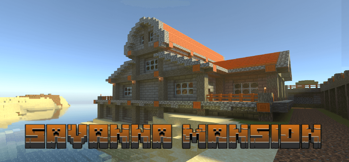 Savanna Mansion - Gallery - Minecraft Bedrock Maps - CurseForge