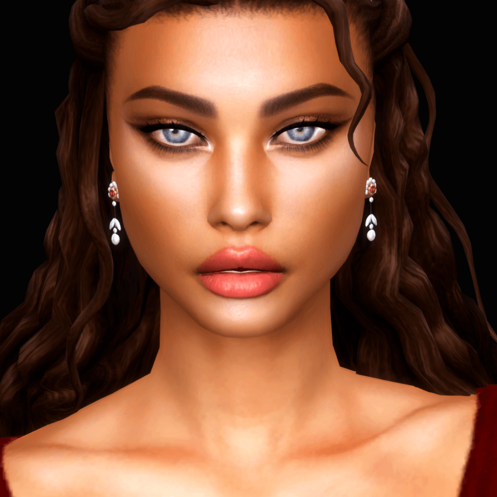 Ruby Pearl Diamond Earrings - The Sims 4 Create a Sim - CurseForge