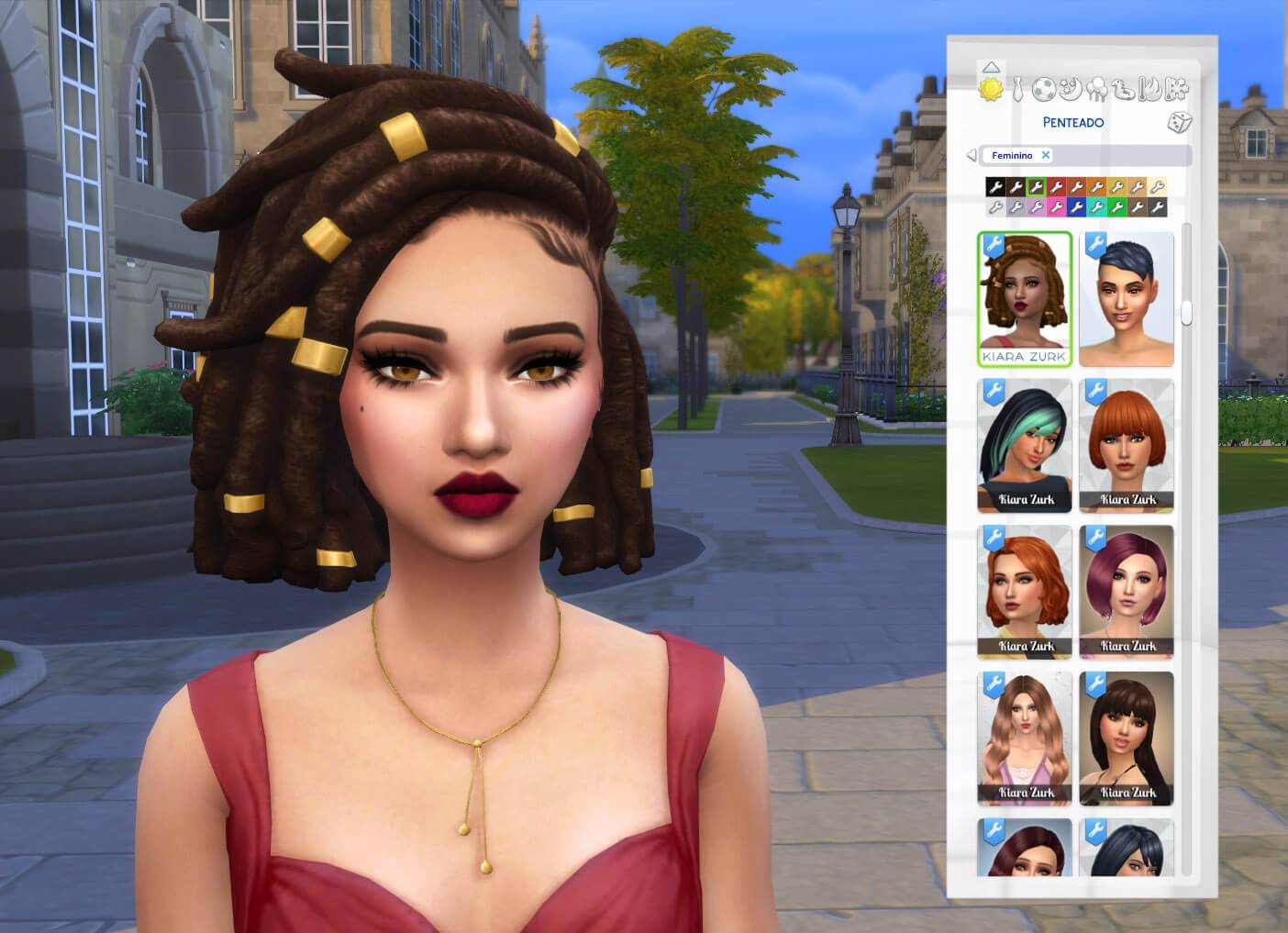 Locs Medium - Gallery - The Sims 4 Create a Sim - CurseForge