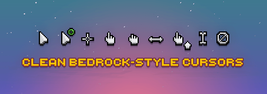 Clean Bedrock-Style Cursors - Gallery - Minecraft Resource Packs - CurseForge
