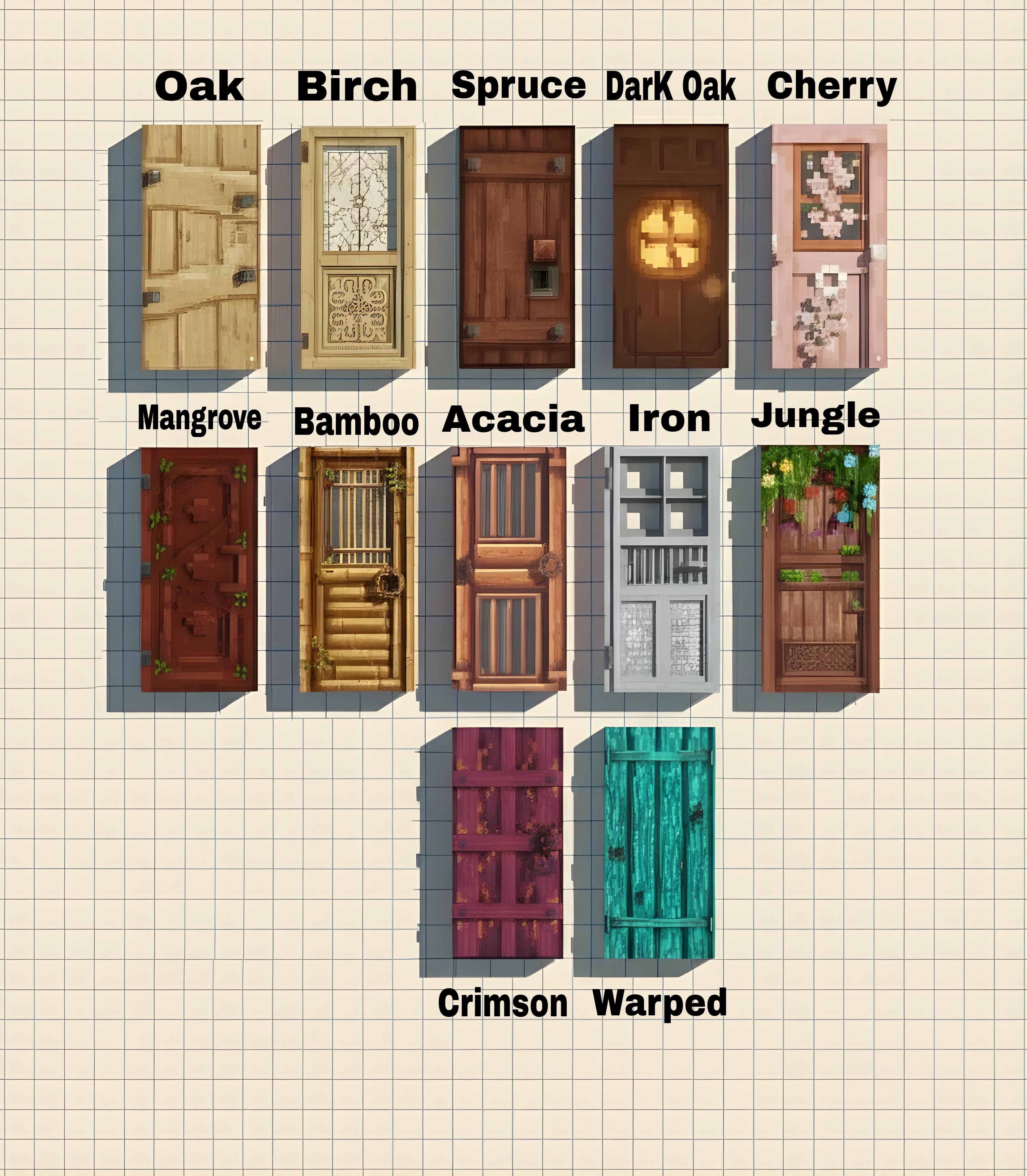 Fine Doors - Gallery - Minecraft Bedrock Texture Packs - CurseForge