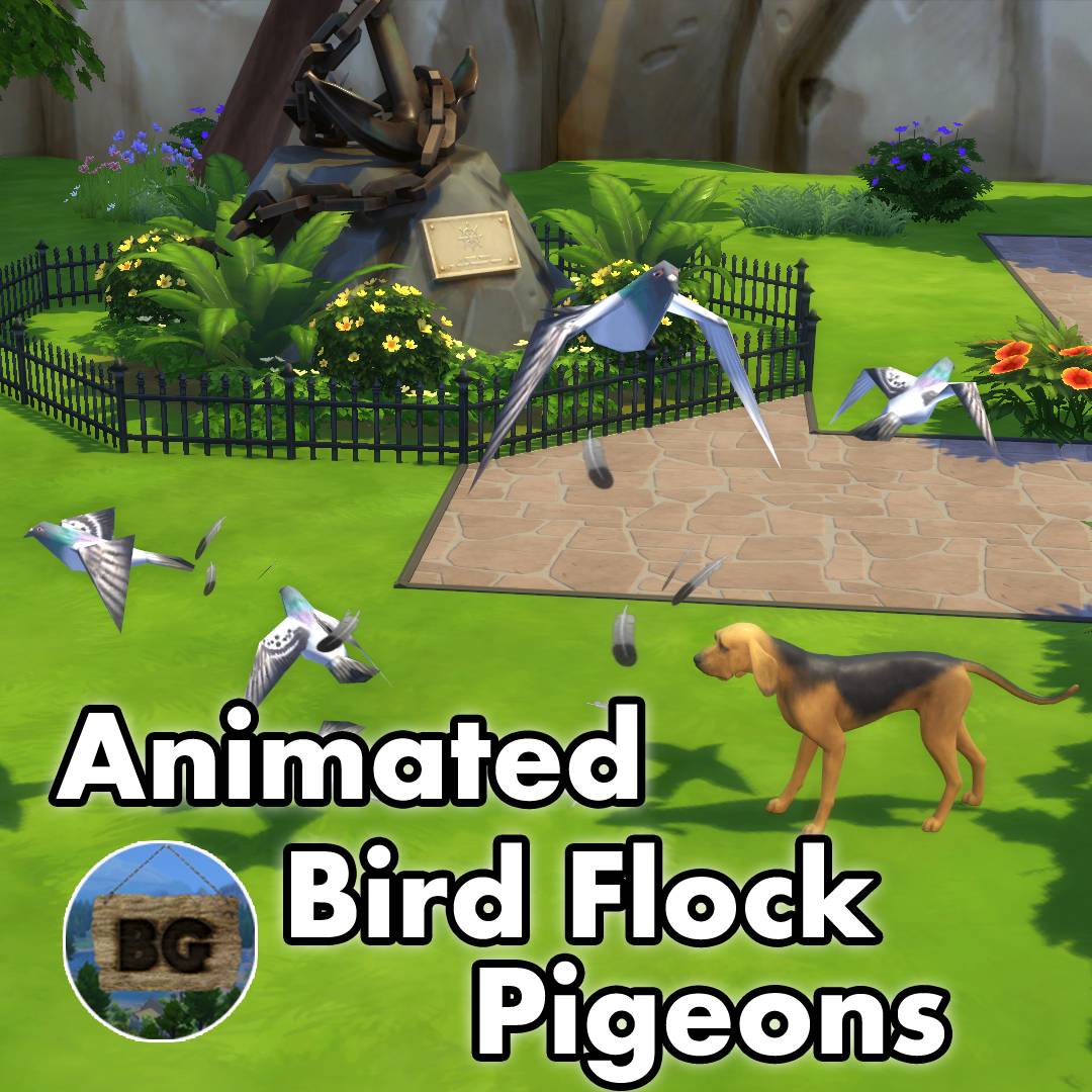 Animated Bird Flock Spawner - Pigeons ~ Bird ~ Animal ~ Pigeon ~ Pet ...
