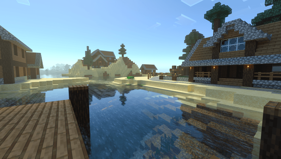Taiga Bay Survival Town - Gallery - Minecraft Bedrock Maps - CurseForge