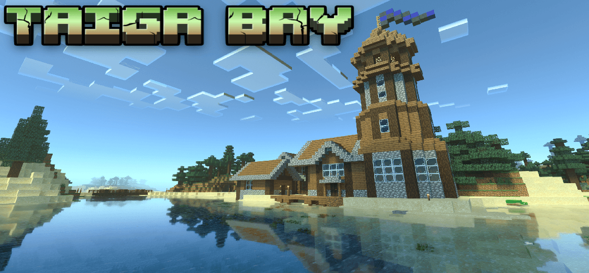 Taiga Bay Survival Town - Gallery - Minecraft Bedrock Maps - CurseForge