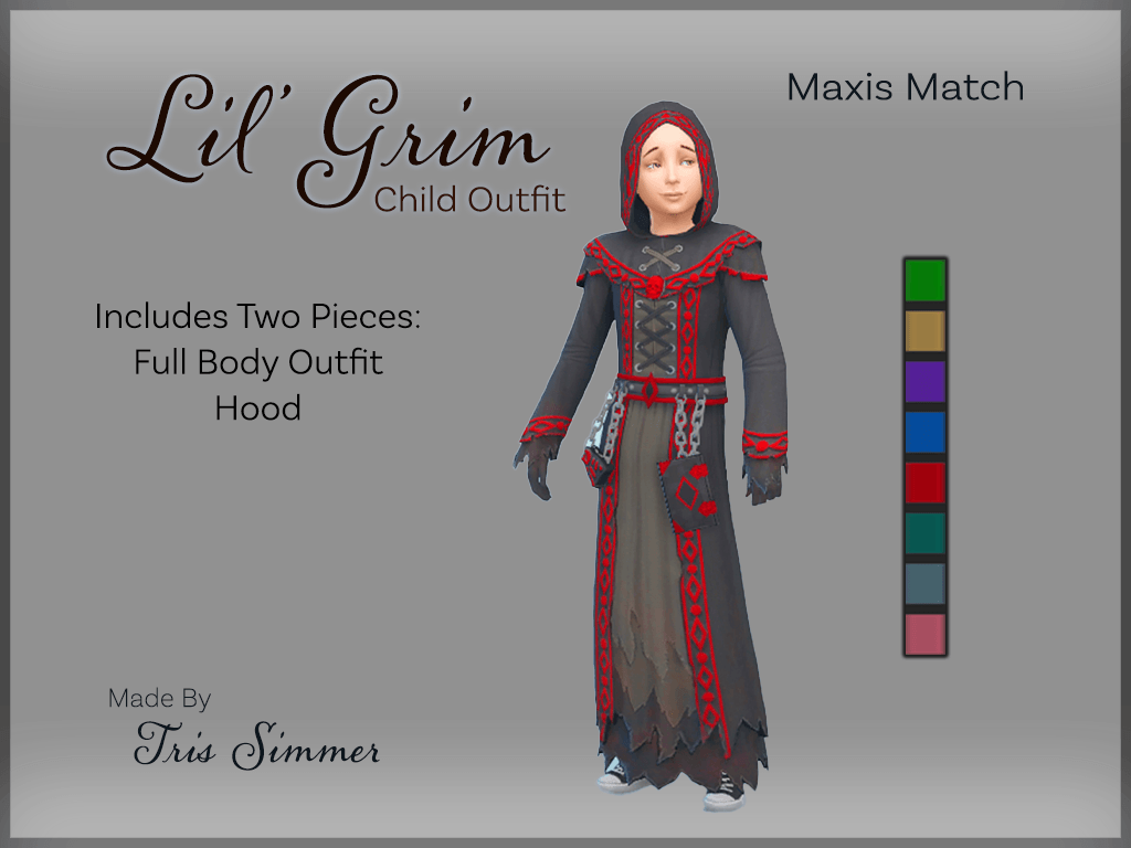 Lil' Grim Outfit - Gallery - The Sims 4 Create a Sim - CurseForge
